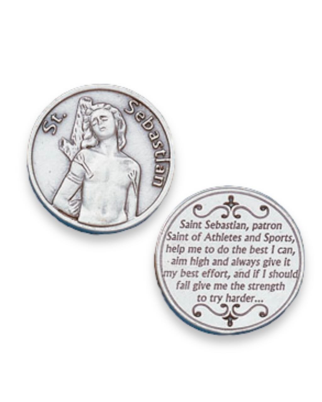 Saint Sebastian, Patron Saint of Athletes, Pocket Token - Knots of Grace