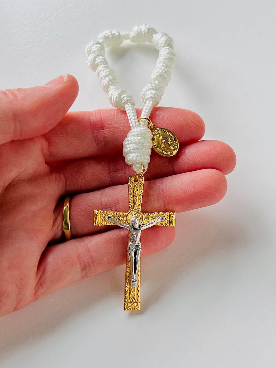 Jesus and His Angels Pocket Rosary - Knots of Grace